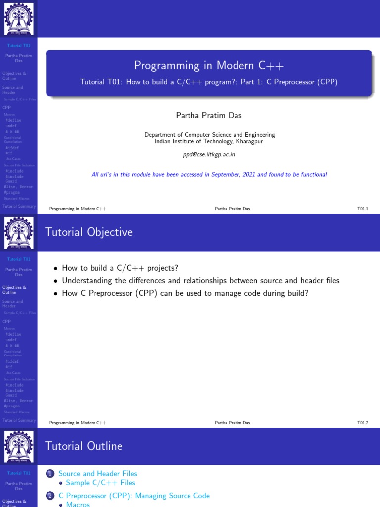 Tutorial 01 How To Build A Cc Program Part 1 C Preprocessor Cpp 0477