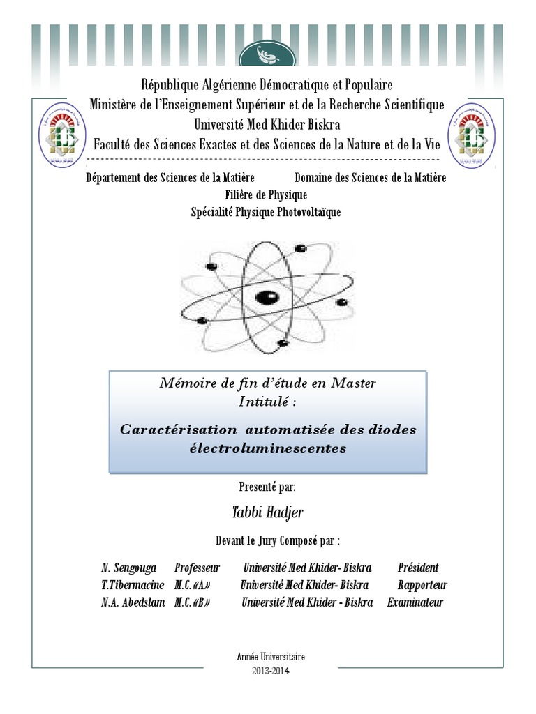 Caractérisation des diodes électroluminescentes | PDF | Semi ...