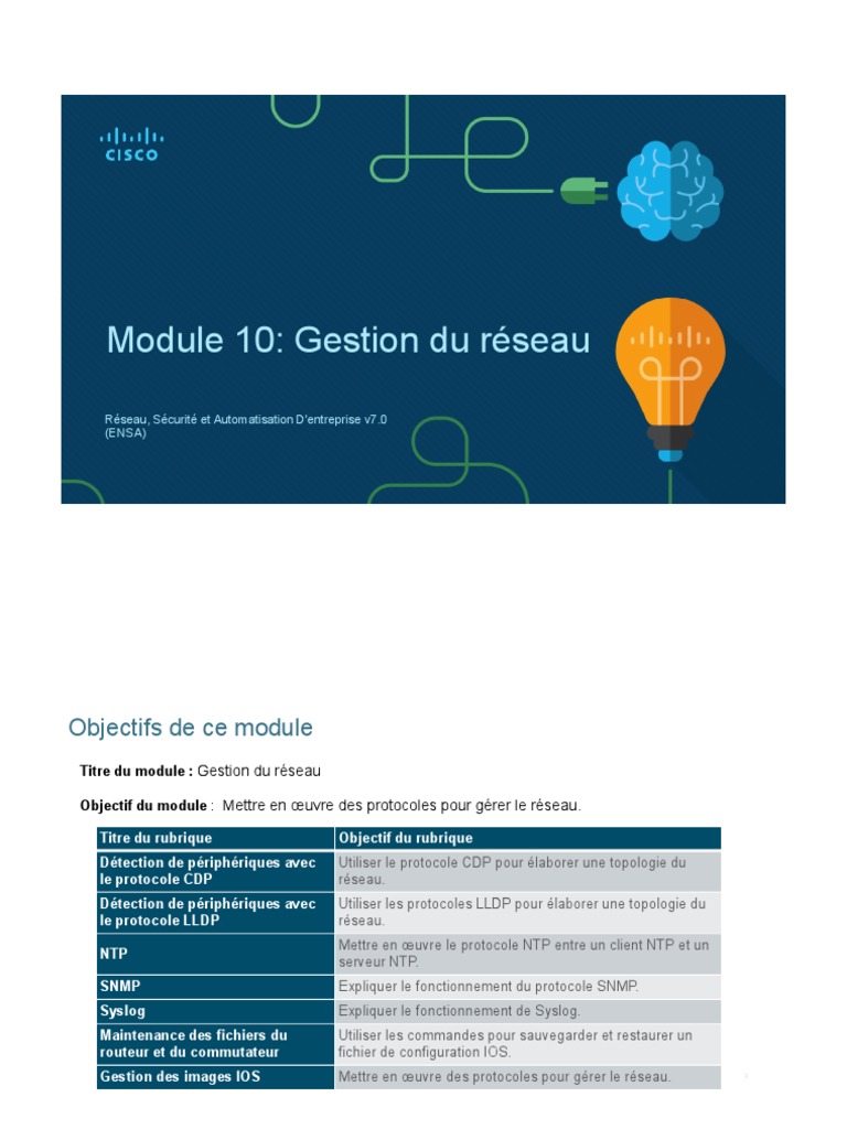 ENSA Module 10 | Download Free PDF | Standards informatiques | Informatique