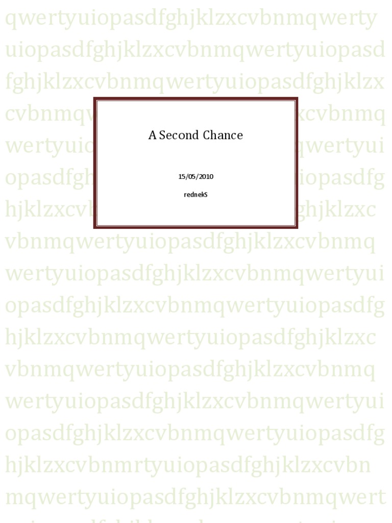 A Second Chance | PDF | Contemporary Fantasy Novels | Fictional Universes