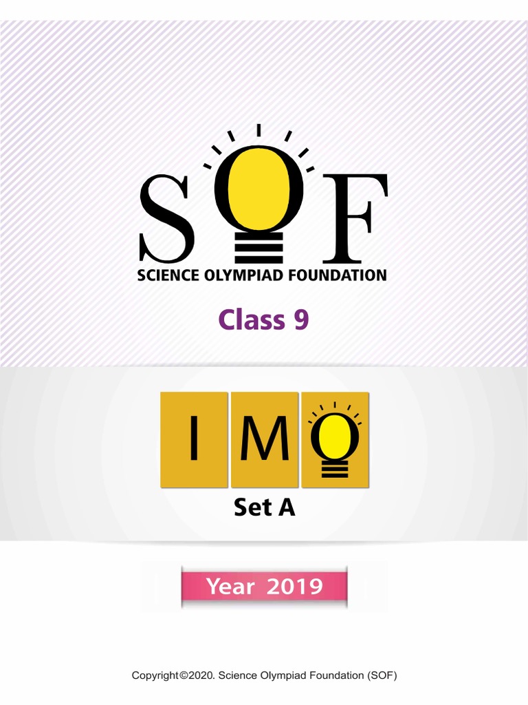 Class 9 IMO 2019 Set A & B | PDF