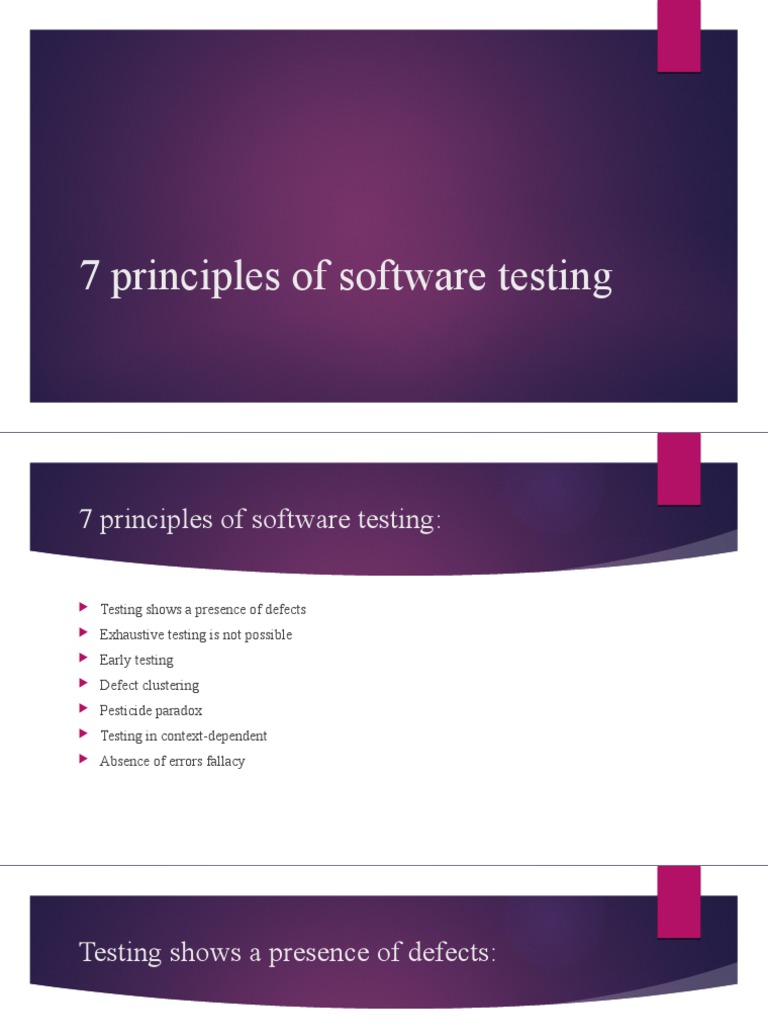 Principle of Software Testing | PDF | Software Testing | Software Bug
