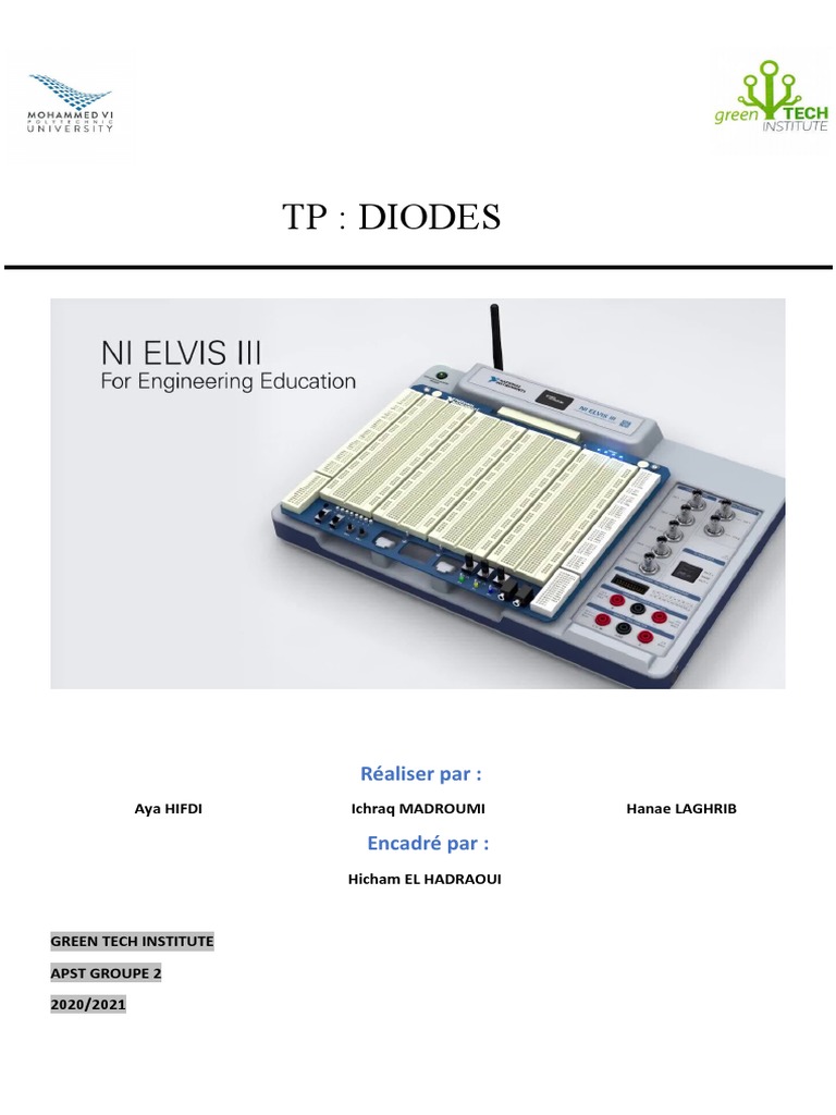 About Ni Elvis III | PDF | Diode | Énergie électrique
