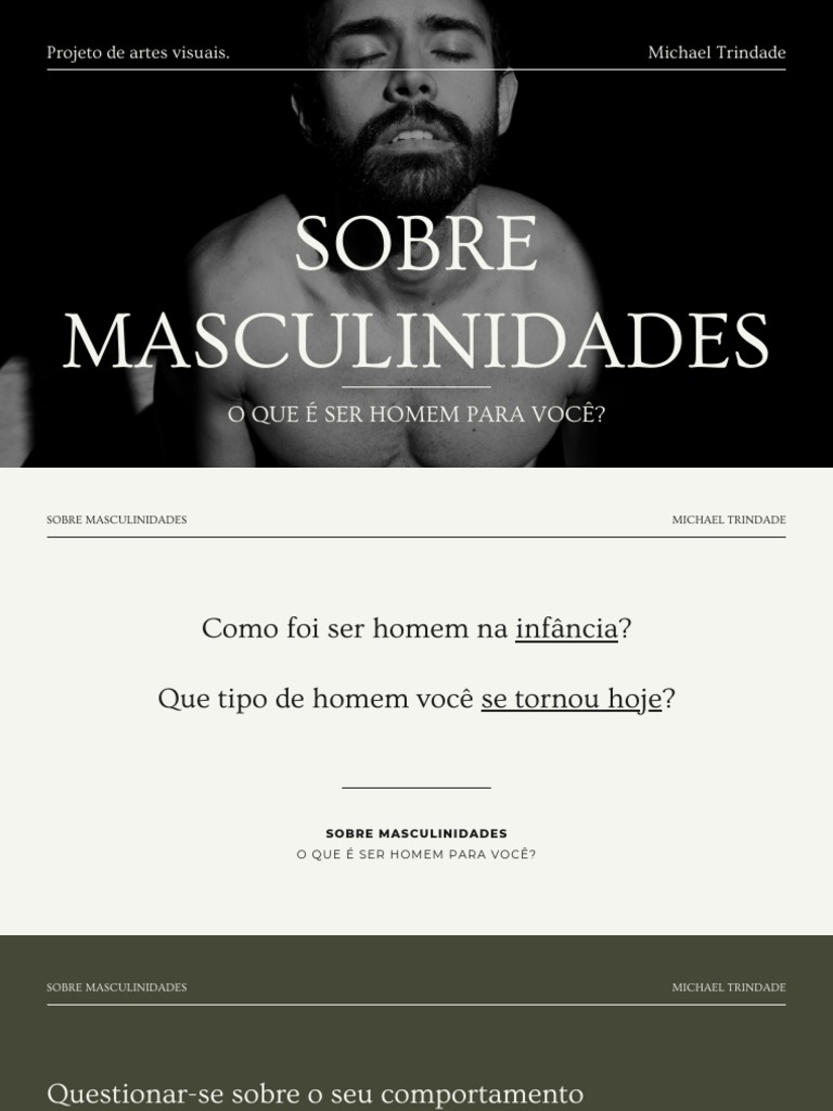 Michael Trindade - Sobre Masculinidade | PDF | Machismo