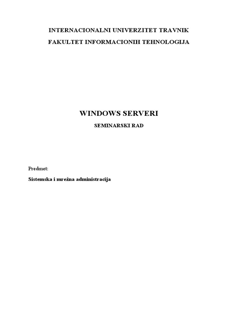 Windows Server | PDF