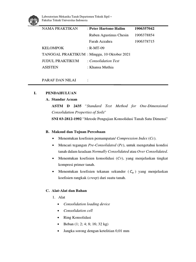 Peter Hartono Halim - 1906357042 - Consolidation | PDF