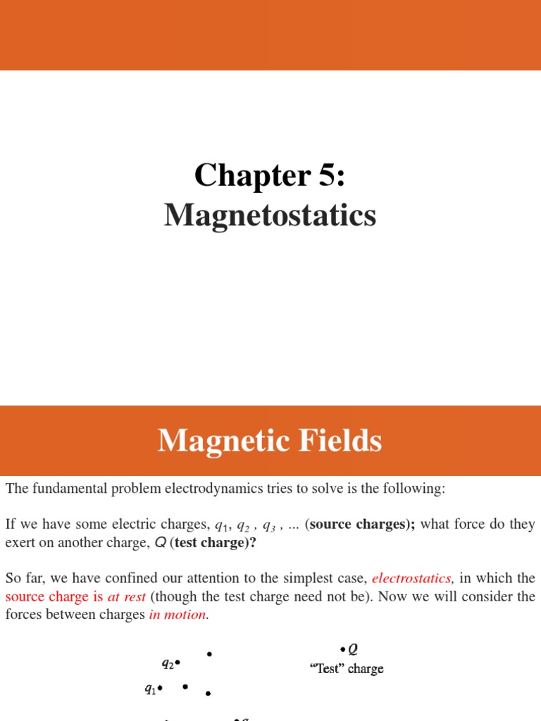PHY 331 - F21 - Ch5 - Magnetostatics | PDF | Magnetic Field | Dipole