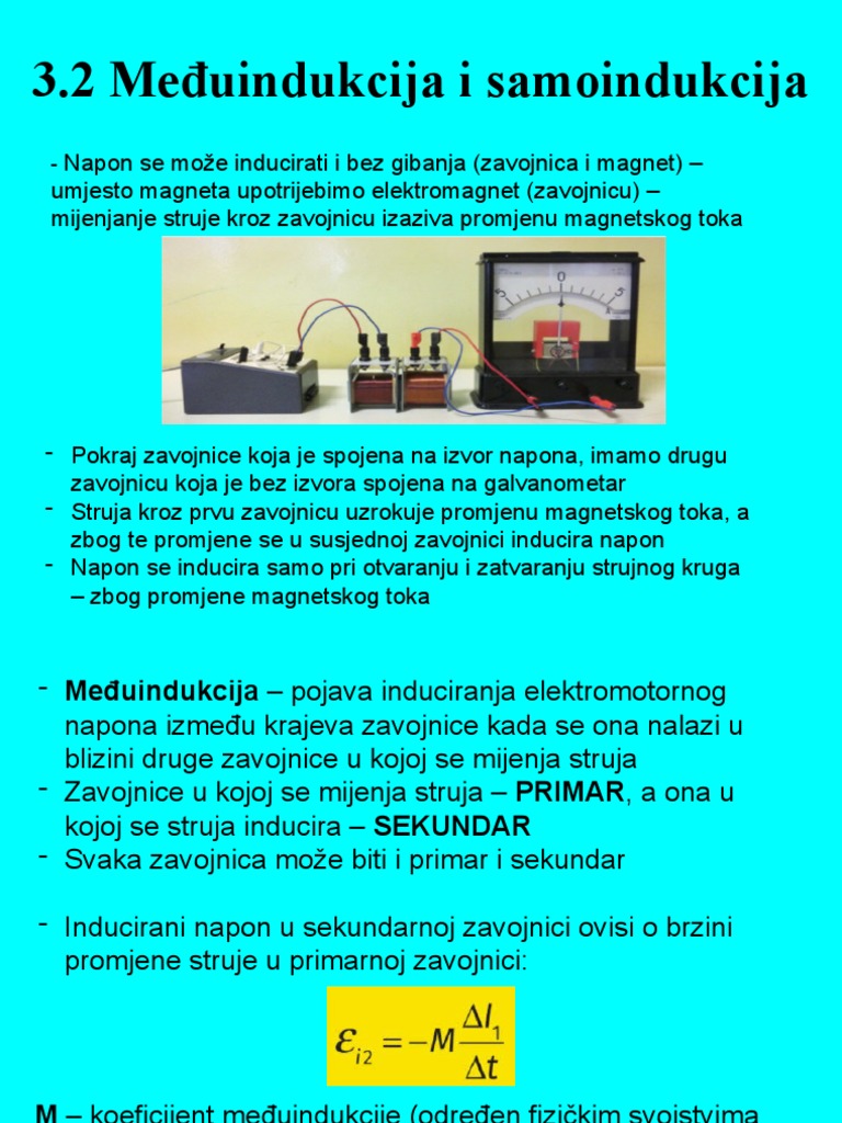 08 Međuindukcija I Samoindukcija | PDF