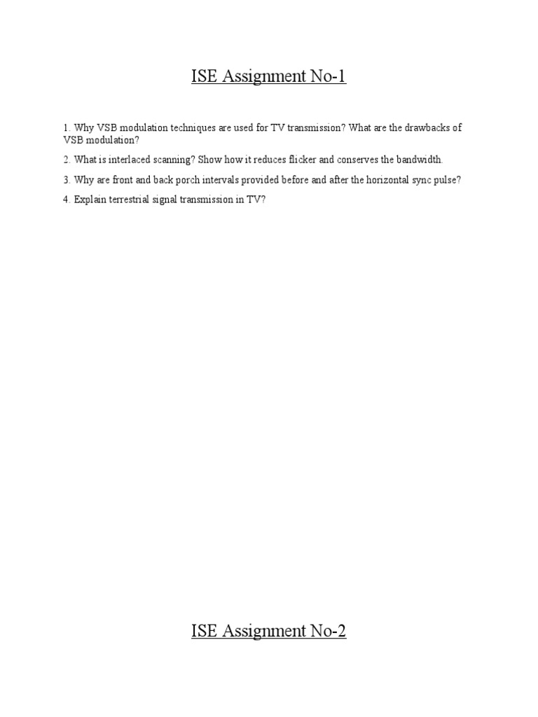 ISE Assignment No-1 | PDF