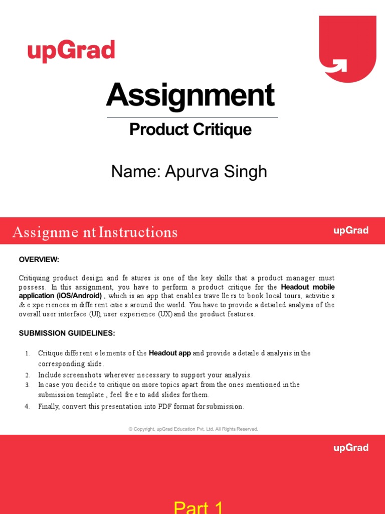 Product Critique Assignment | PDF | Mobile App | Ios