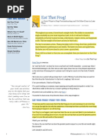 Brian Tracy Eat That Frog | PDF
