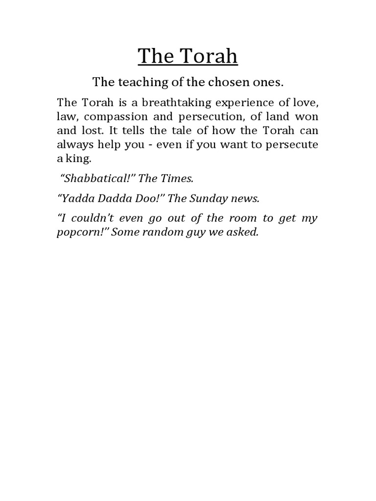 The Torah | PDF | Law | Mystery, Thriller & Crime Fiction