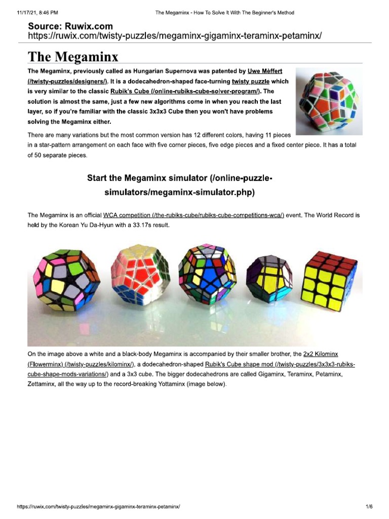 Megaminx 1 | PDF
