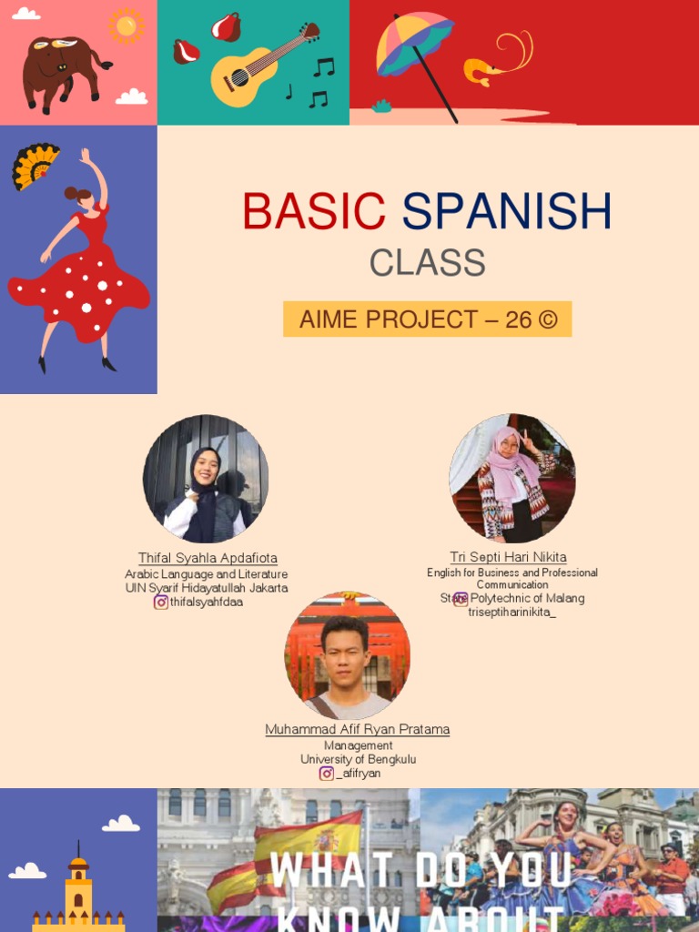 Basic Spanish Learning | PDF