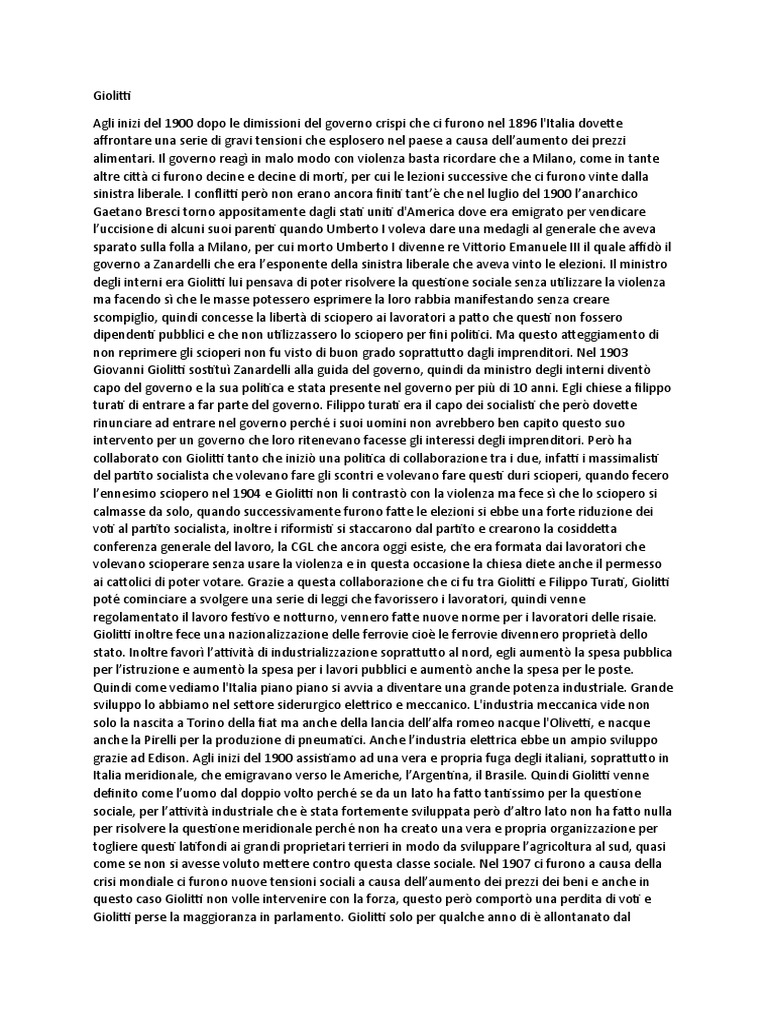 Giolitti | PDF