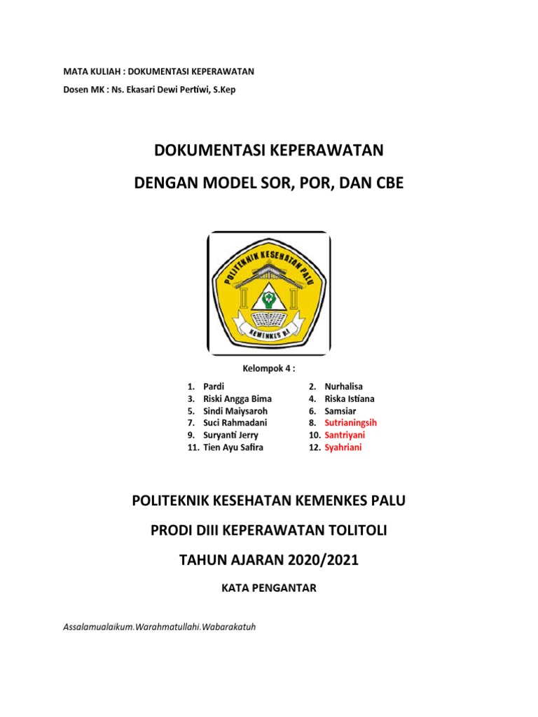 Kelompok 4 - Dokumentasi Sor, Por, Dan Cbe | PDF