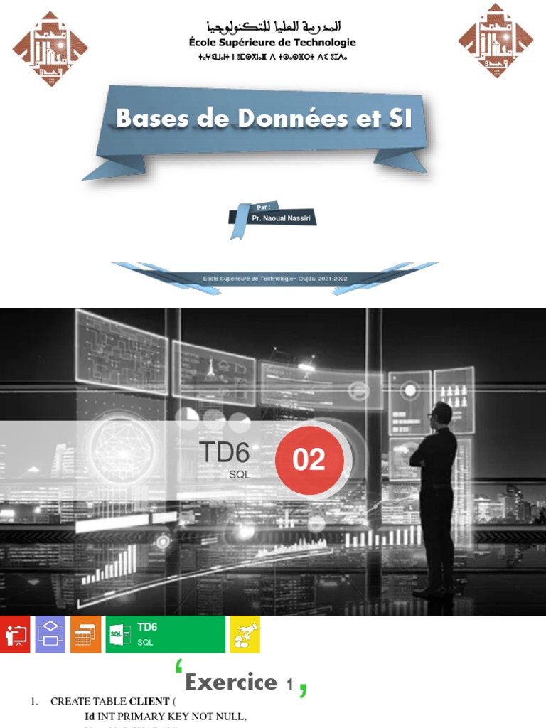 TD6 Solution | PDF | SQL | Recherche d'information
