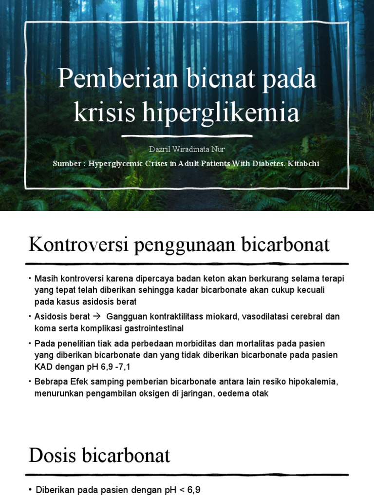 Pemberian Bicnat Pada Krisis Hiperglikemia | PDF
