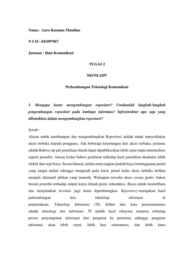 Tugas 2 SKOM 4322 | PDF