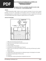 CBR Test Procedure and Equipment Guide | PDF | Soil Mechanics | Soil