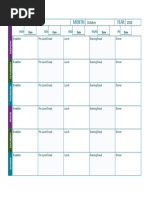 Food Diary CDC | PDF | Dinner | Lunch