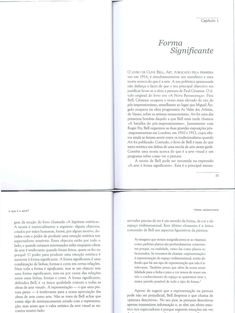 Clive Bell - Forma - Significante | PDF | Estética | Pinturas