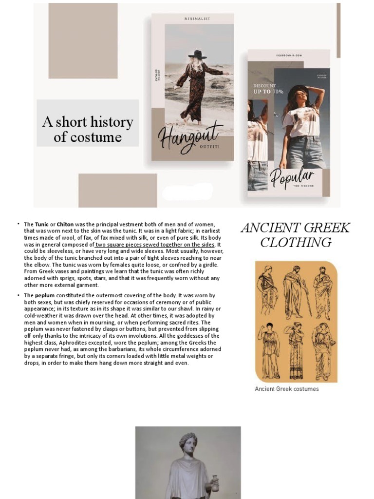 A Short History of Costume | PDF | Dress | Clothing