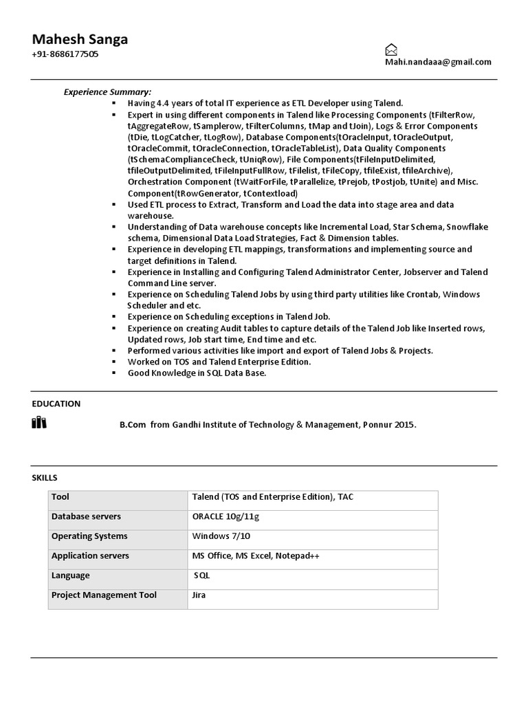 Mahesh Sanga Resume | PDF | Business | Software Development