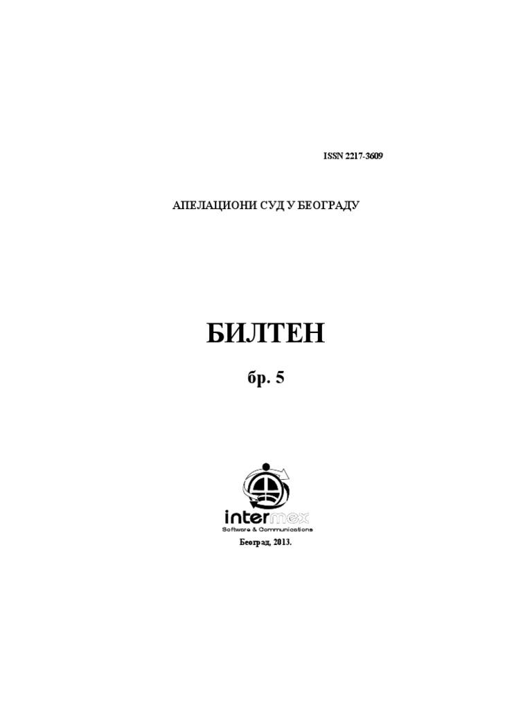 Bilten 5 2013 | PDF