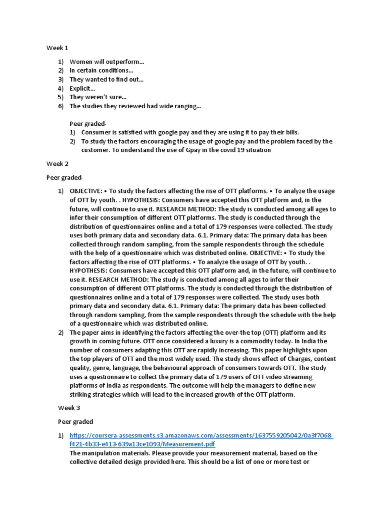 Capstone Answers | PDF | Questionnaire | Sampling (Statistics)