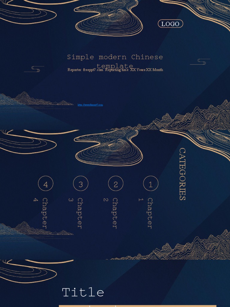 Elegant Chinese Style PowerPoint Templates | PDF