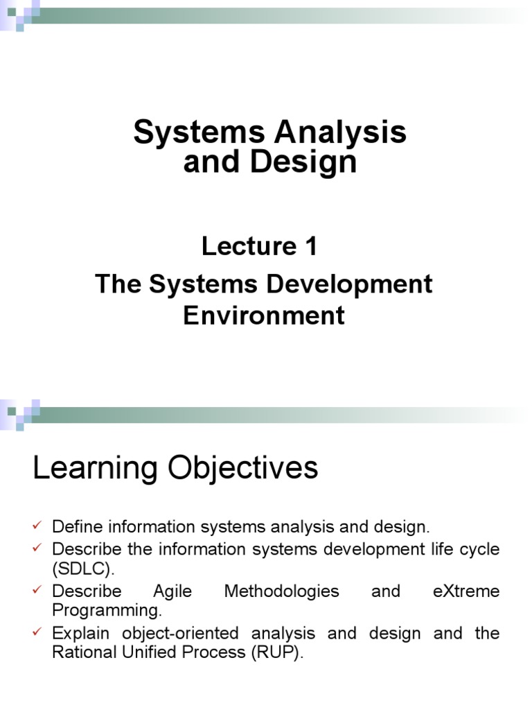 Chapter 1 - The Systems Development Environment - 2 | PDF | Software ...