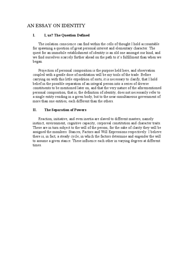Exploring the Complexity of Identity | PDF | Career & Growth | Self ...