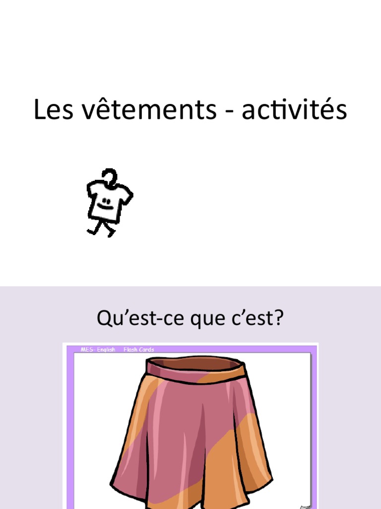 Les Vetements Activites Ludiques Dictionnaire Visuel - 20853 | PDF