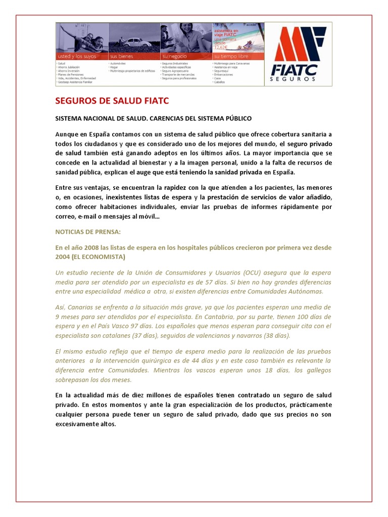 Fiatc Salud | PDF | Hospital | Cuidado de la salud