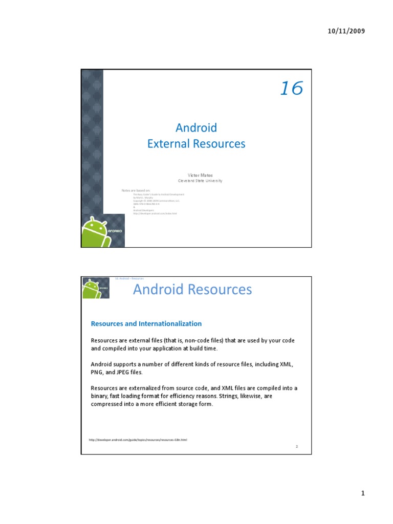 Android Chapter16 Resources | PDF | File Format | Computer File