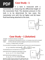 Manometers Practice Problem - Continue - Solutions | PDF | Pressure Measurement | Pressure
