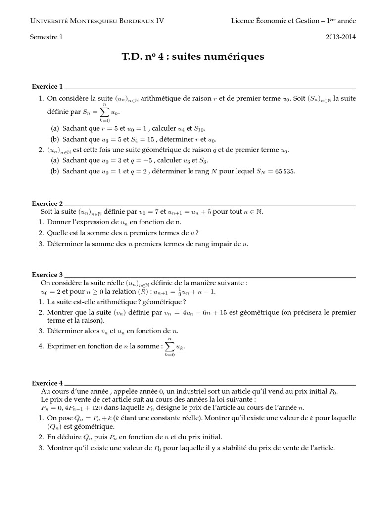 TD Suite Num | PDF | Prêts | Finance et gestion monétaire