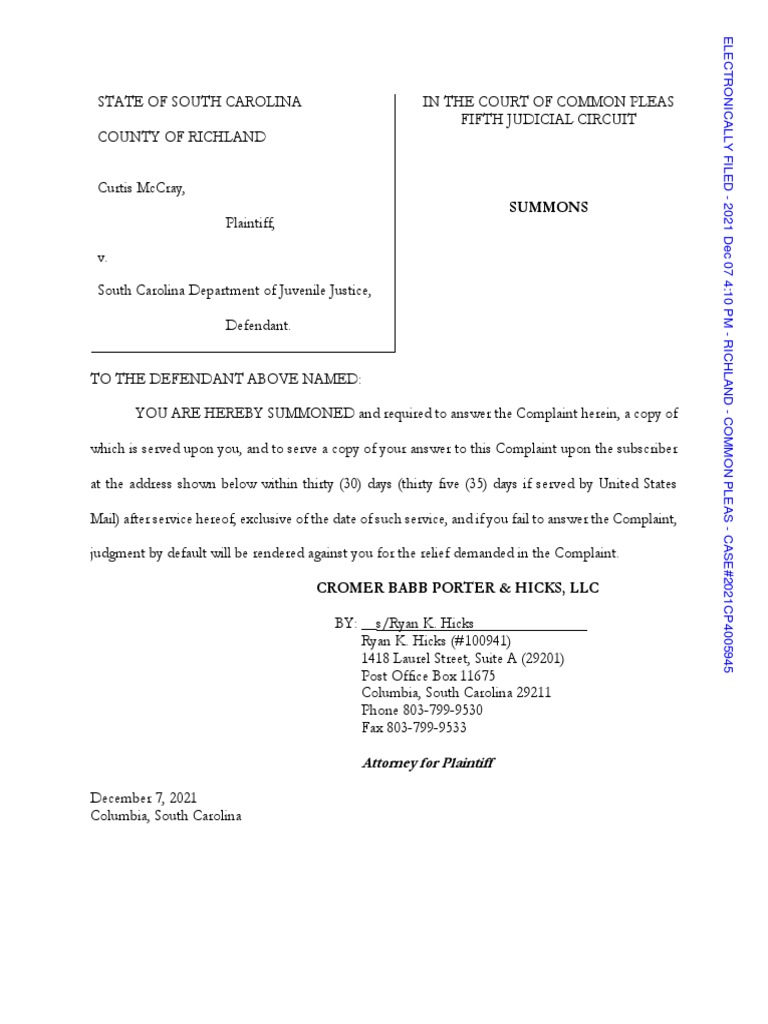 McCray Lawsuit | PDF | Americans With Disabilities Act Of 1990 | Complaint