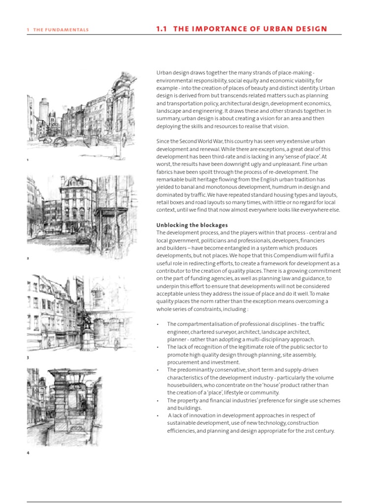 1.1 The Importance of Urban Design - 1 | Download Free PDF | Urban ...