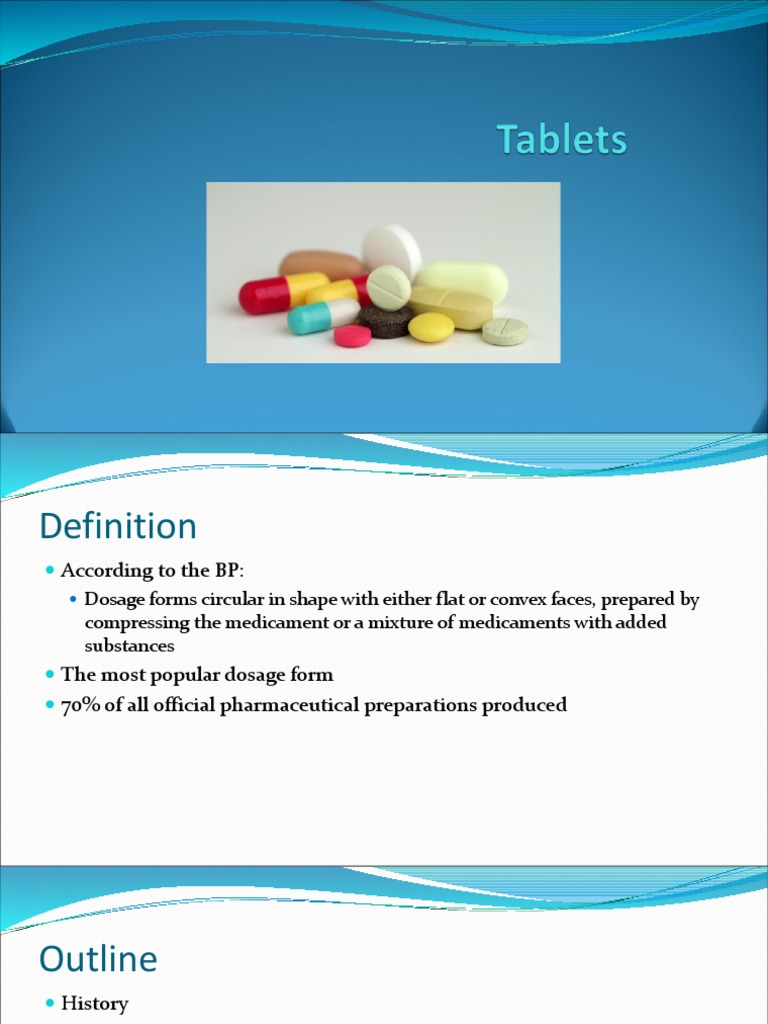 Tablets | PDF | Tablet (Pharmacy) | Pharmaceutical Formulation