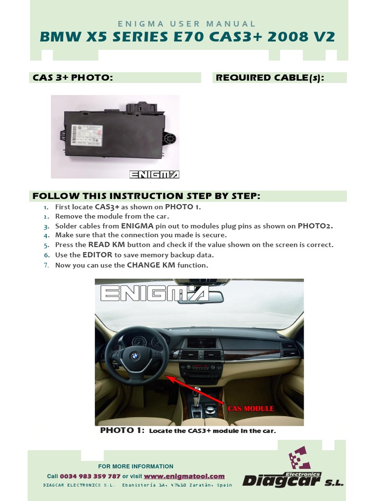 BMW X5 Series E70 Cas3+ 2008 V2 | PDF | Computers