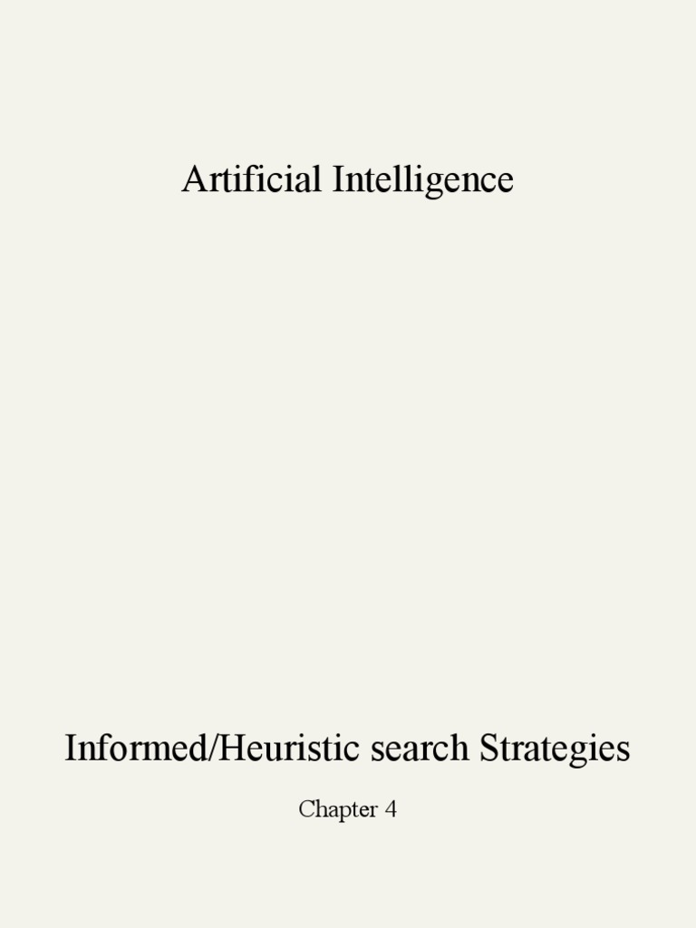 Informed Search Strategies in AI | PDF | Algorithms | Mathematical ...