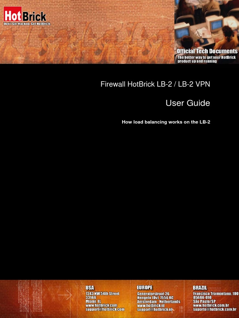 User Guide: Firewall Hotbrick Lb-2 / Lb-2 VPN | PDF