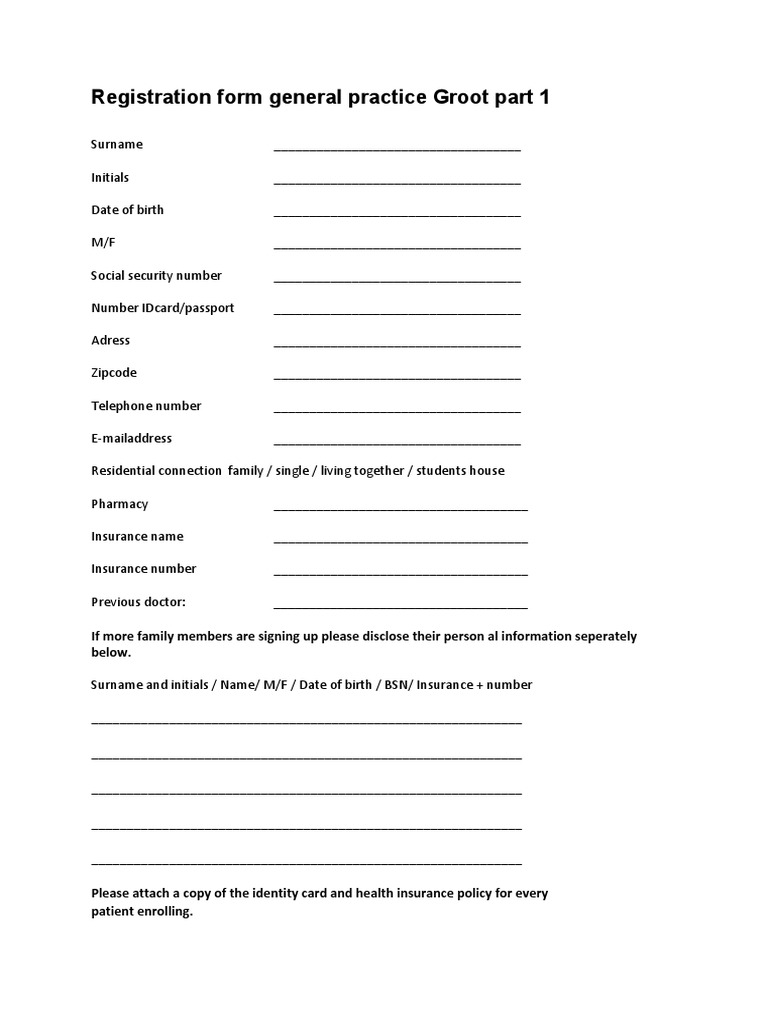 Registration Form Doctor | PDF | General Practitioner | Physician