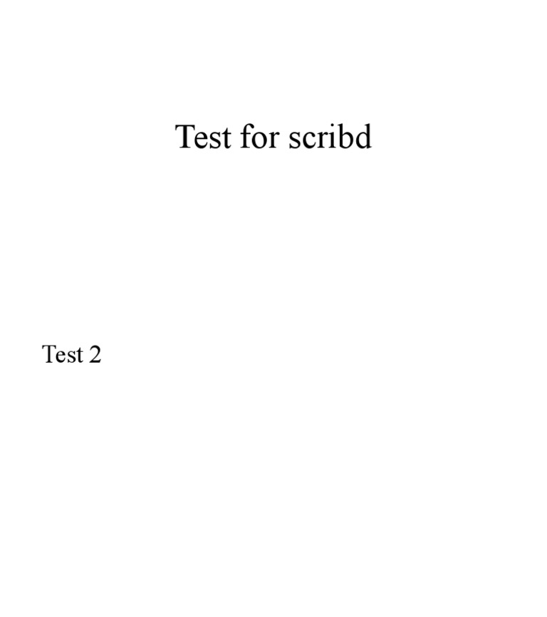 Scribd Test 2 | PDF