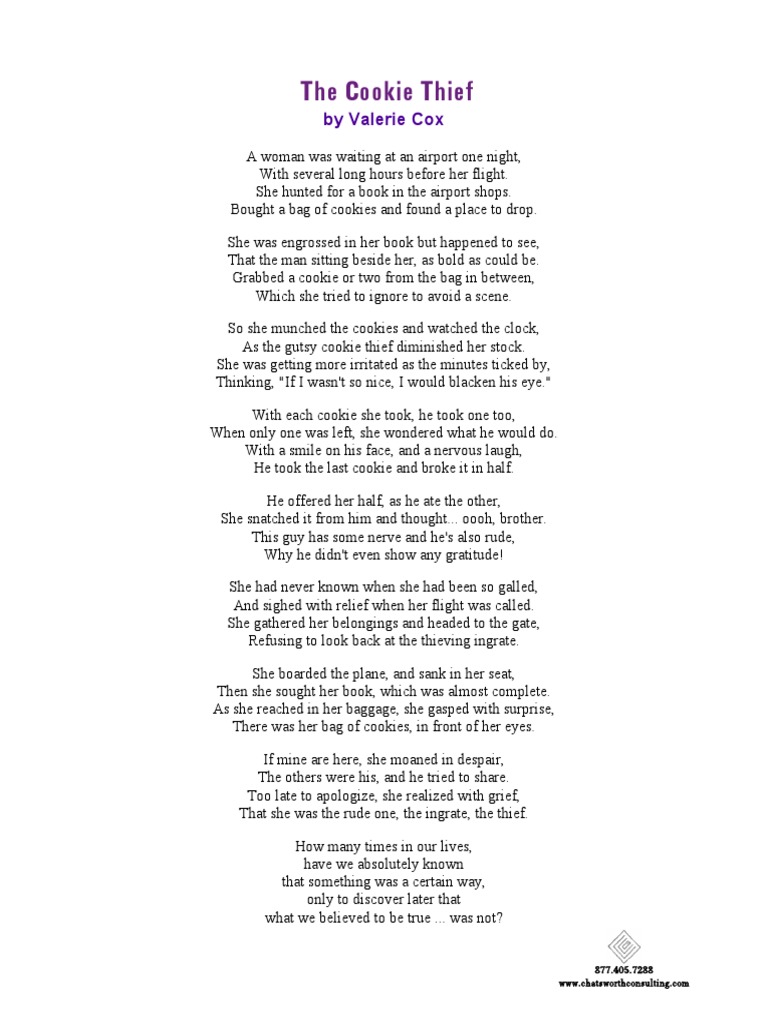 The Cookie Thief | PDF