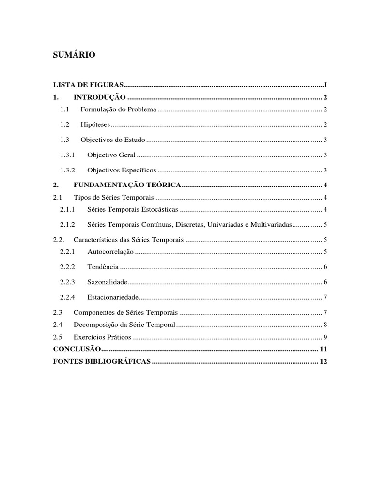 Análise Sobre Séries Temporais | PDF | Séries temporais | Tempo