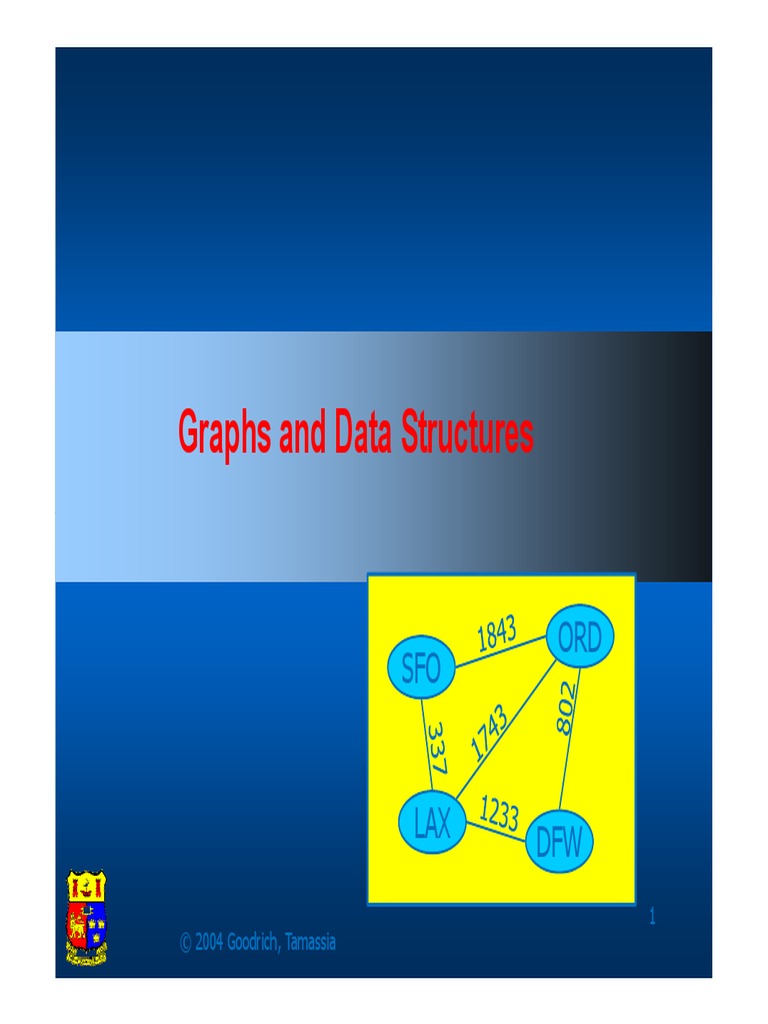 Graphs And Data Structures Ord Sfo Pdf Vertex Graph Theory Mathematics