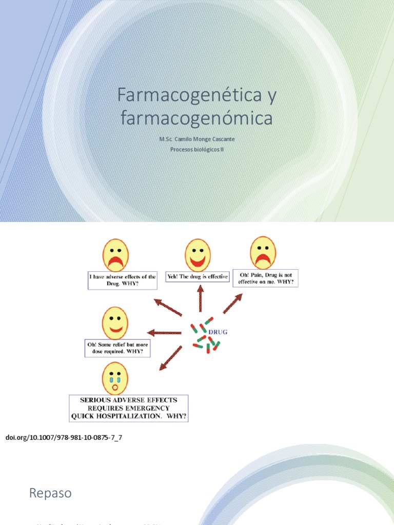 Farmacogenética y Farmacogenómica | PDF | Farmacogenómica ...